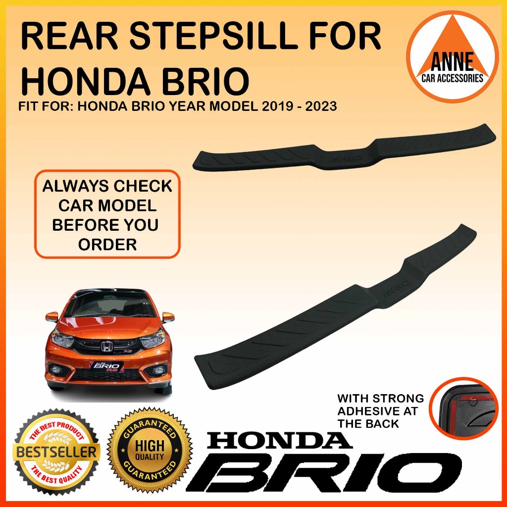 Rear Stepsill for Honda Brio 2019 2020 2021 2022 2023 Onwards Rear ...