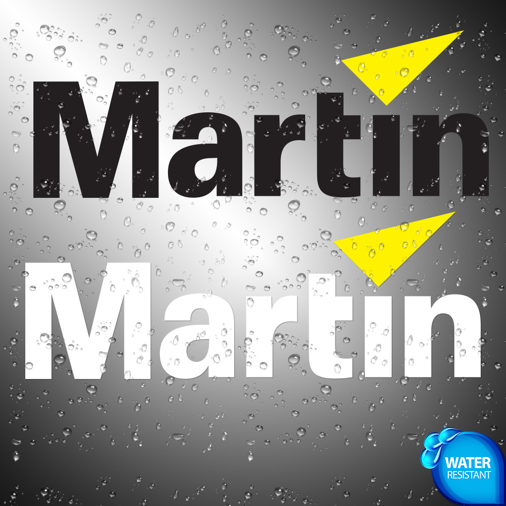 Martin Sticker Decals | die-cut (not printed) weather proof | 8 inches ...