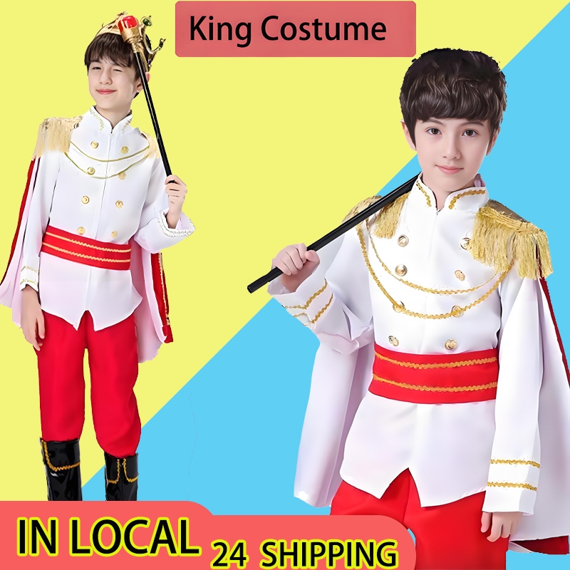 Prince Costume For Kids Boy King Costume Birthday Christmas Cosplay ...