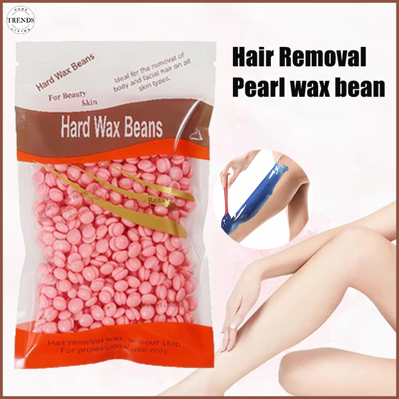 100g/300g/500g Hard Wax Beans Pebble Wax Body Hair Removal Bikini Face Hair Legs Arm Hair ...