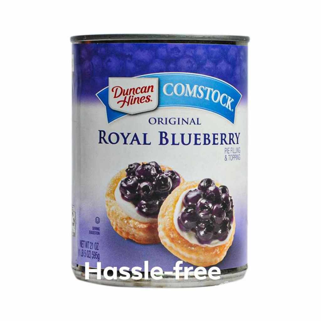 DUNCAN HINES COMSTOCK ROYAL BLUEBERRY PIE FILLING & TOPPING 21oz (595g ...