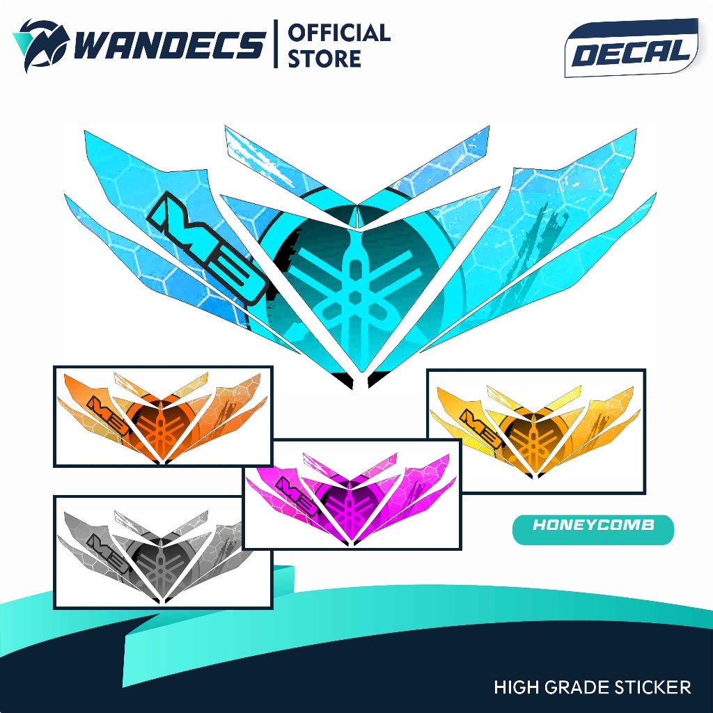 Mio i 125 Decals , Head COver Sticker for mio i 125 Design yamaha m3 ...