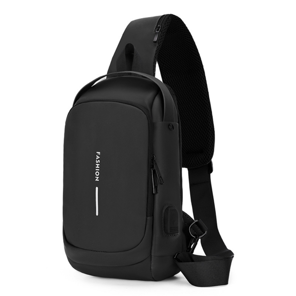 Leather Sling Bag For Men Waterproof Motorcycle Belt Pack Side Body Quick Draw Menspe With Lock ...