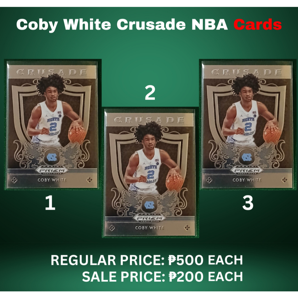 Coby White 2019 Crusade Prizm Draft Picks 61 NBA Cards | Shopee Malaysia