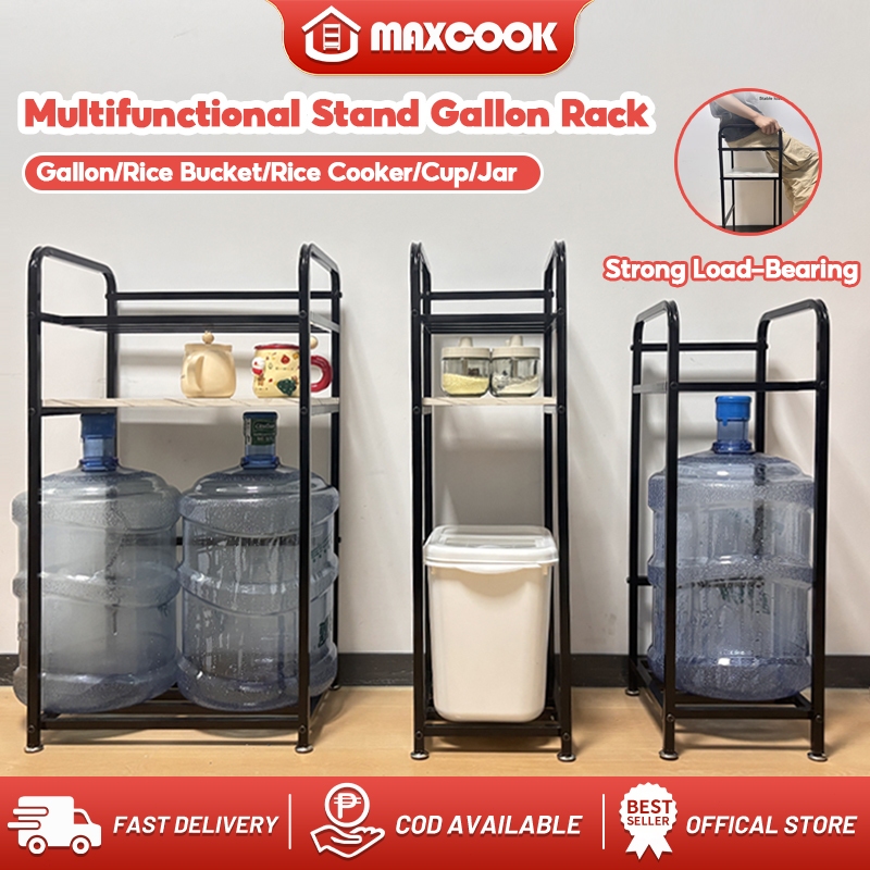 MAXCOOK Multi-Funcational Water Gallon Rack Stand Upgraded Water ...