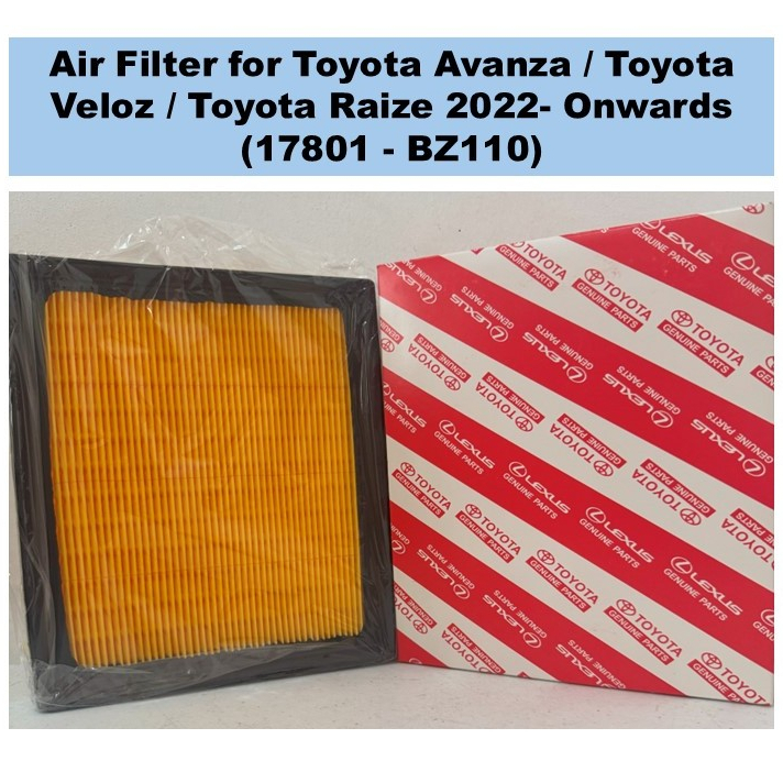 Air Filter for Toyota Avanza / Toyota Veloz / Toyota Raize 2022 ...