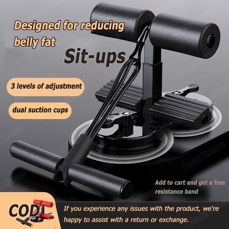 [Upgrade] Double Suction Sit-Up Bar for Home Gym, Exercise Equipment ...