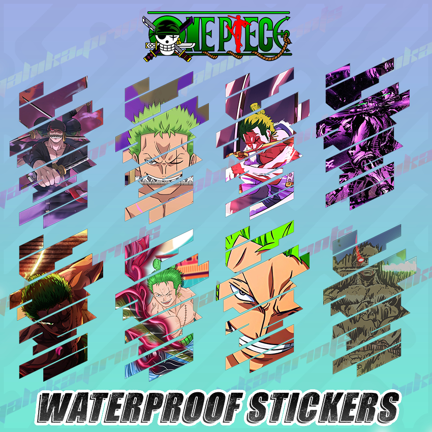 RORONOA ZORO 】STRIPE WATERPROOF STICKER (SOLO LEVELING) SET 1| SOLD PER ...