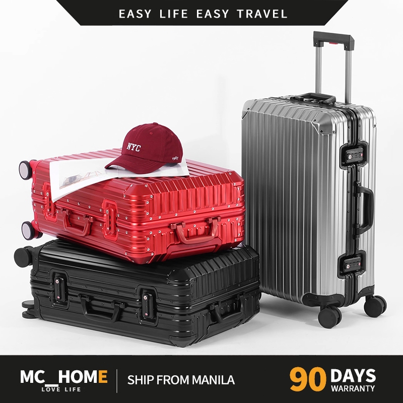 MC&HOME All aluminum suitcase trolley case multi-wheel suitcase ...