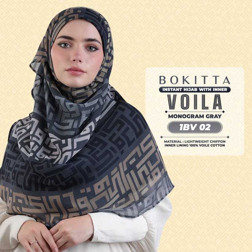 Premium Hijab Bokitta Voila Premium Lightweight Chiffon Inner Lining ...