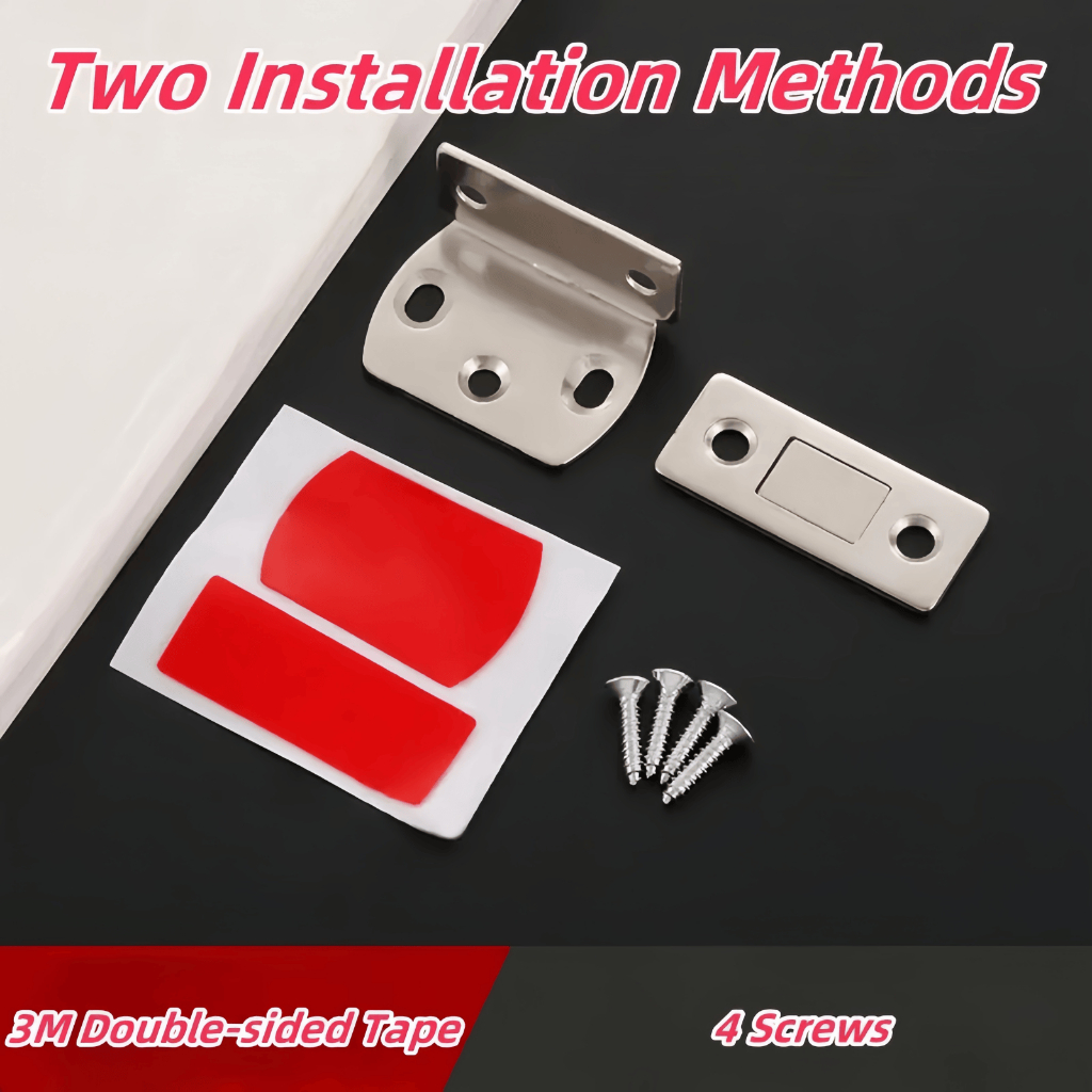 1-Pack L-Shaped Magnetic Cabinet Catches Latches,for Cabinet Sliding ...