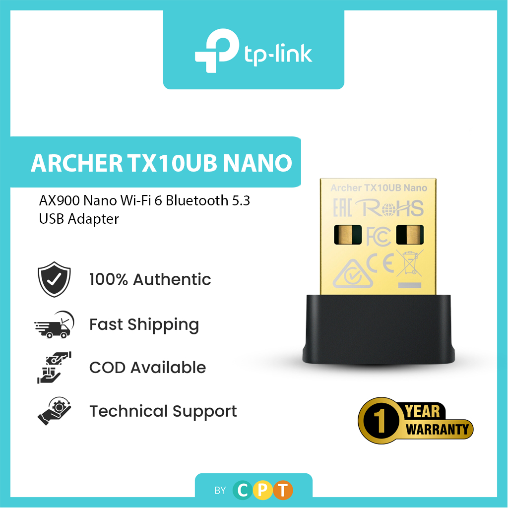 TP-Link Archer TX10UB Nano New AX900 Nano Wi-Fi 6 Bluetooth 5.3 USB ...