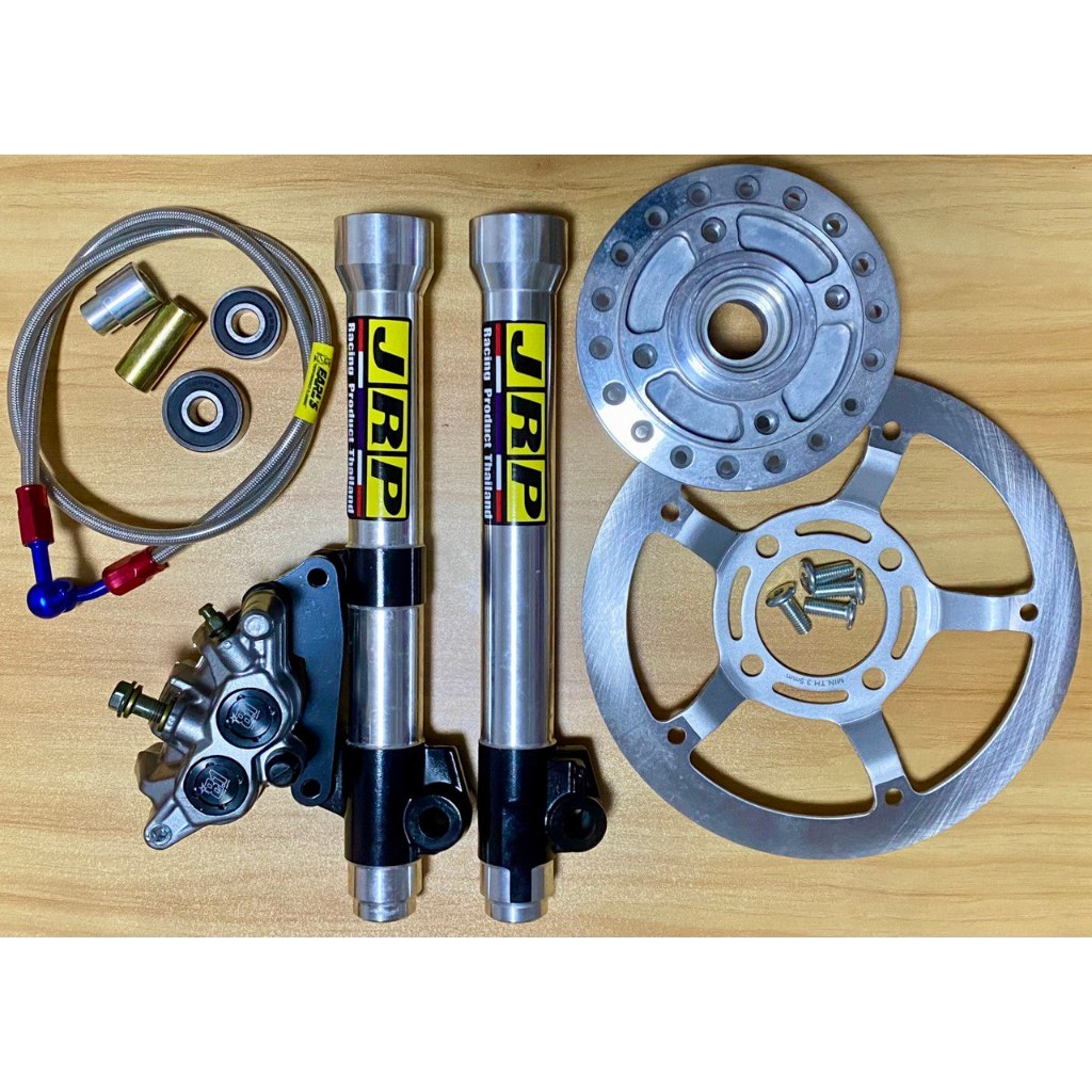 WAVE125 BUTA DISC/8.1 CALIPER/HOSE/HUB BLACK PLAIN OUTER TUBE WITH FREE ...