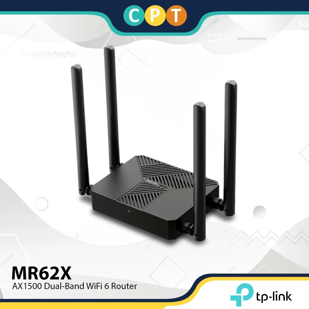 Mercusys MR62X AX1500 Dual-Band WiFi 6 Router | Shopee Malaysia