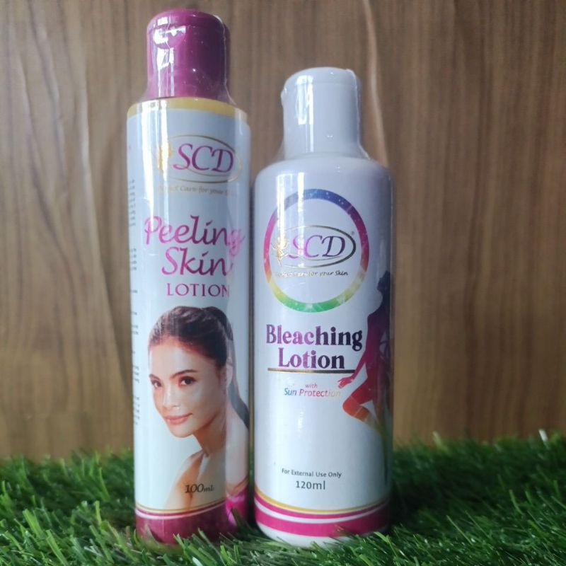 Duo SCD Peeling Skin Lotion 100ml+SCD Bleaching Lotion 120ml | Shopee ...