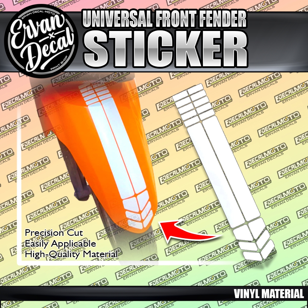 UNIVERSAL FRONT FENDER CUTOUT STICKER | Shopee Malaysia