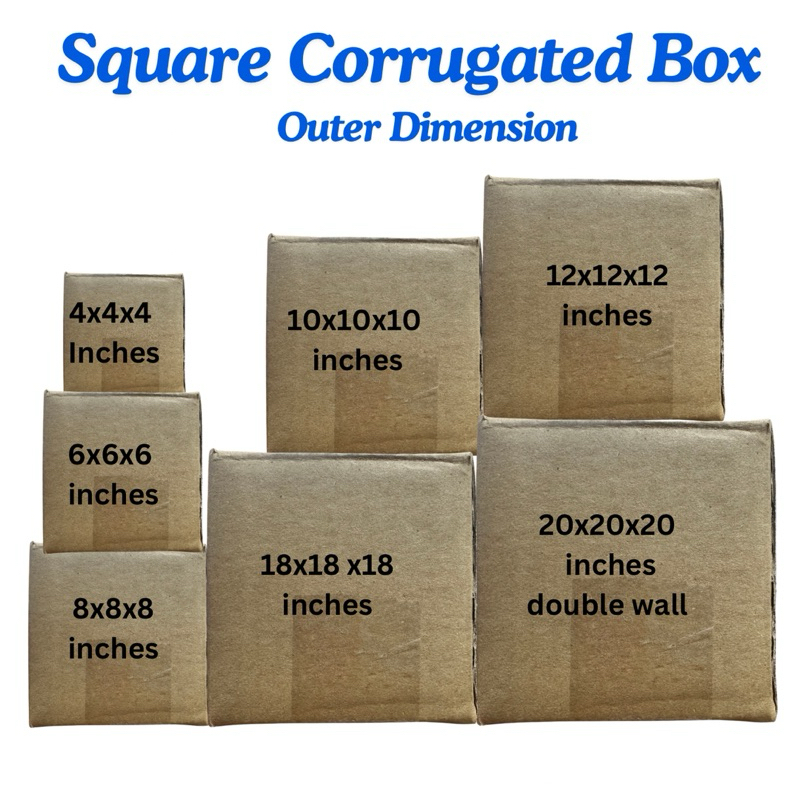 Square Box | Square Corrugated Box (10 pcs /5 pcs) | Shopee Malaysia