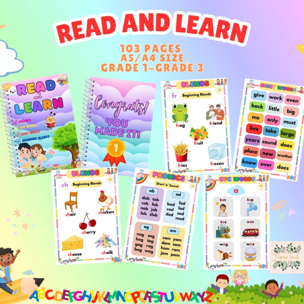 READ & LEARN: Phonics CVC Sight Words and Reading Practice Reading ...