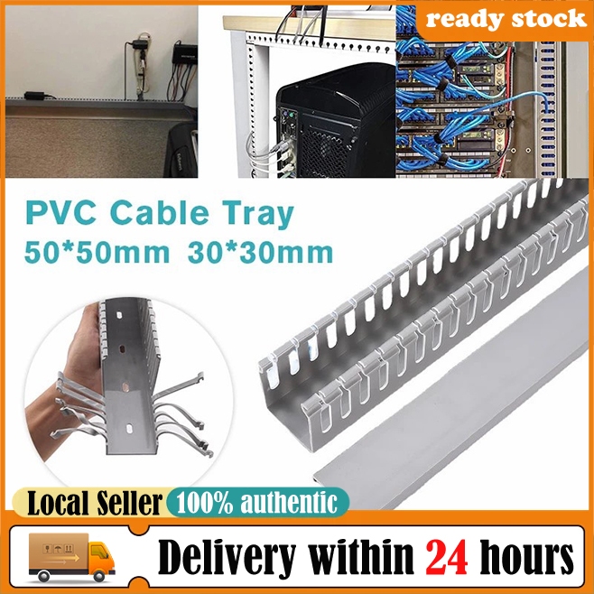 Cable Management Open Slot Cable Management Raceway 1m PVC Cable Tray ...