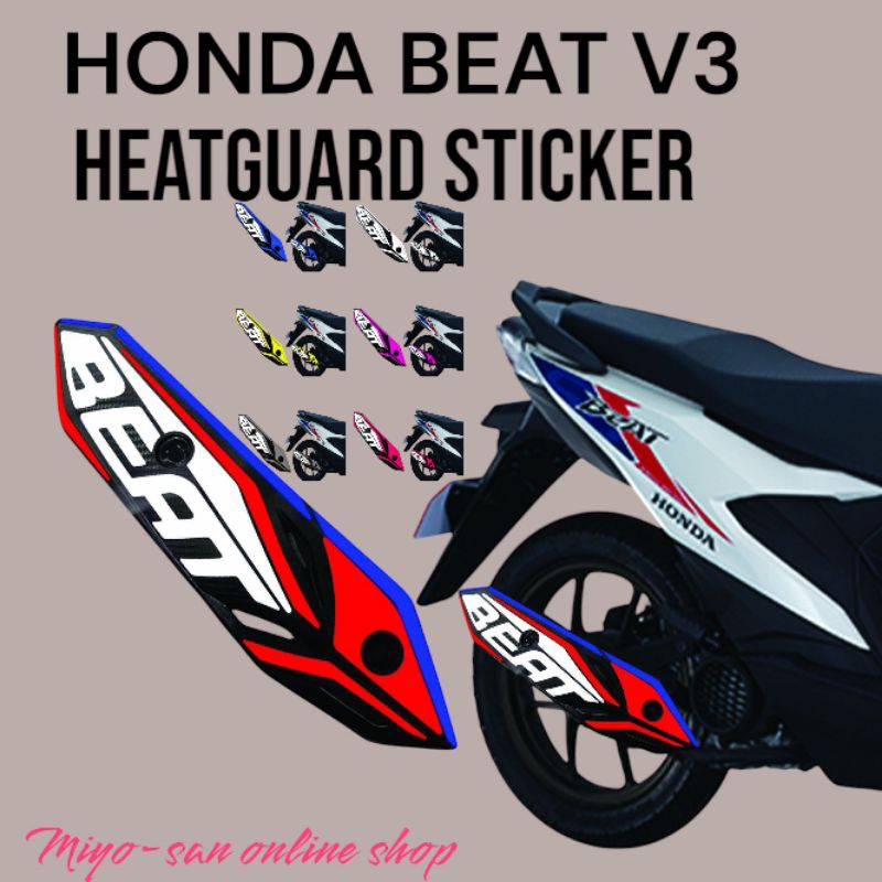 HONDA BEAT V3 HEATGUARD STICKER ONLY | Shopee Malaysia