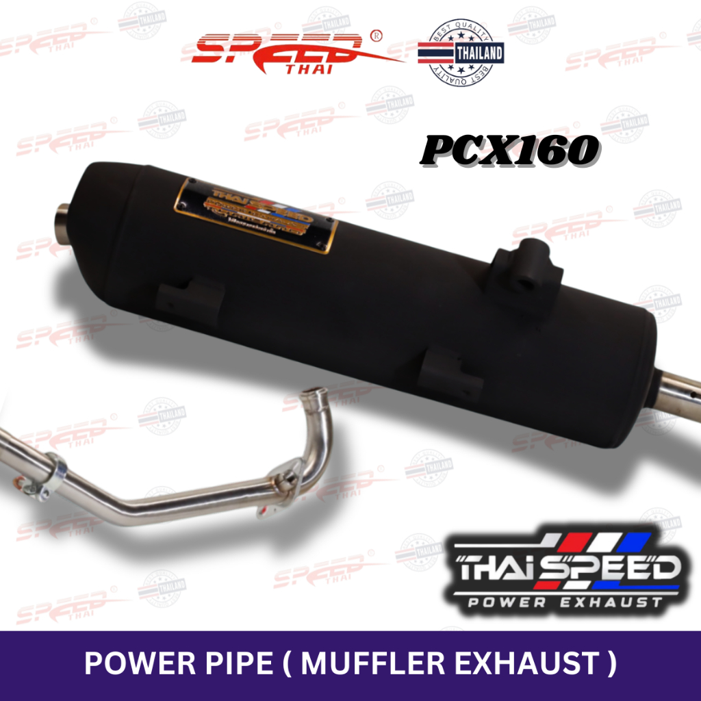 POWER PIPE PCX160 MUFFLER EXHAUST PIPE ( THAI-SPEED BRAND ) | Shopee ...