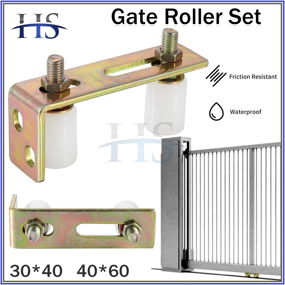 HS Sliding gate top guide nylon rollers with L bracket set upper nylon ...