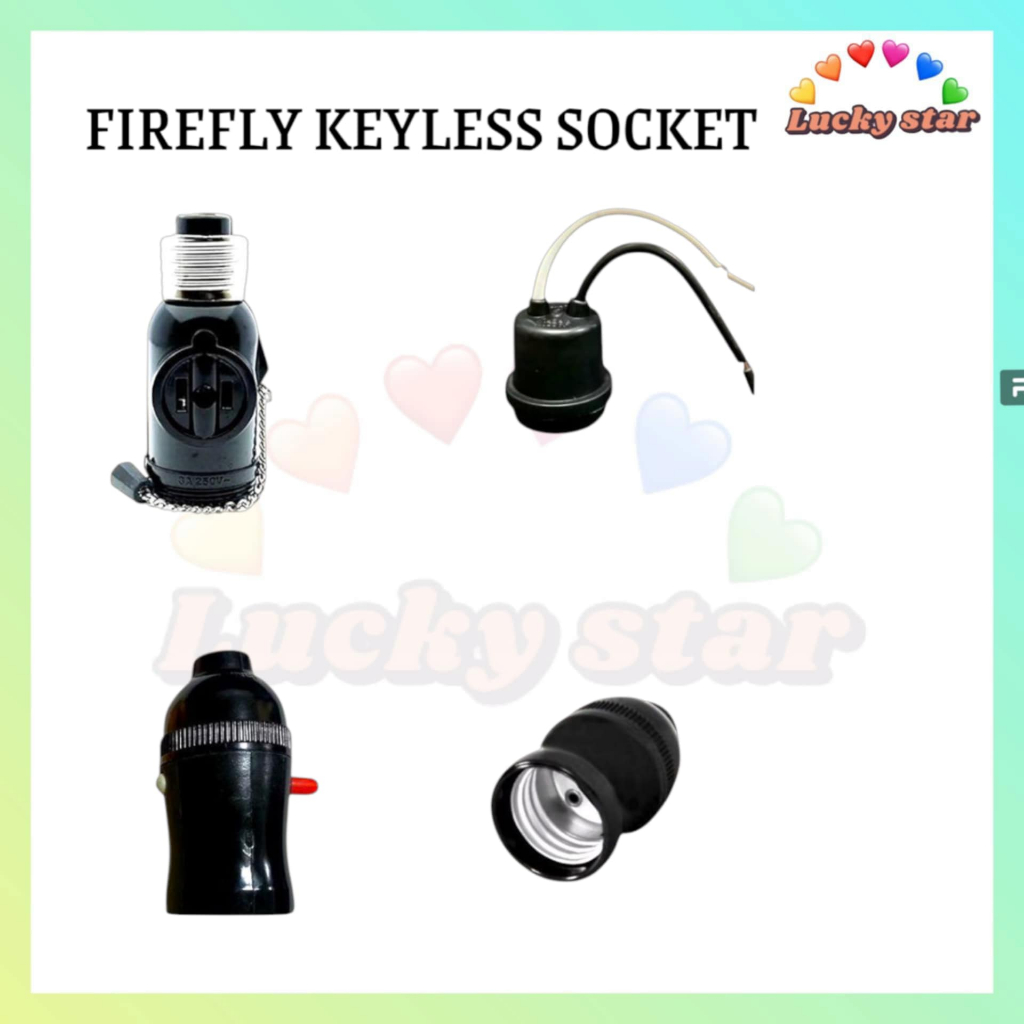 Firefly Socket, Push Through Socket, Pull Chain Socket, Weatherproof ...