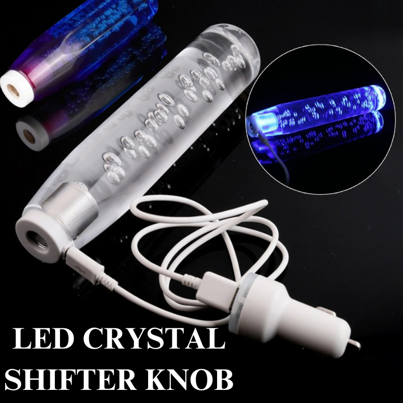 Shift Knob with LED Bubble Style Manual Car Gear Stick Shift Shifter ...