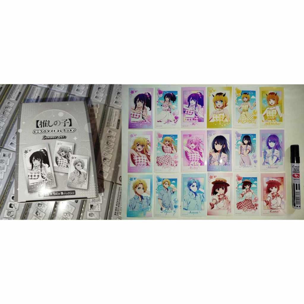 Oshi no Ko Anime Mini Bromide Collection (Anime Cards) (18 cards/box ...