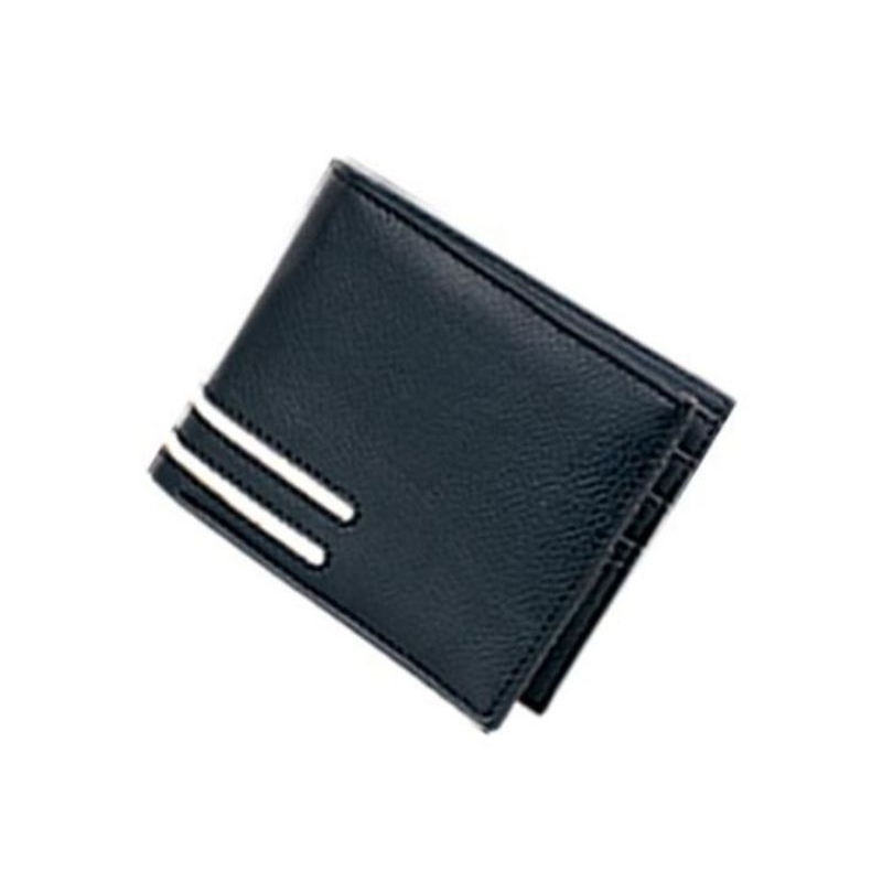 Natasha Helmut Men's Bi-fold Wallet With Strip Cut Detail, Material ...