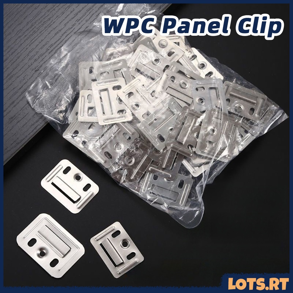 100Pcs/Set WPC Wall Metal Clip PVC Wall Panel Clip WPC Panel Clip ...