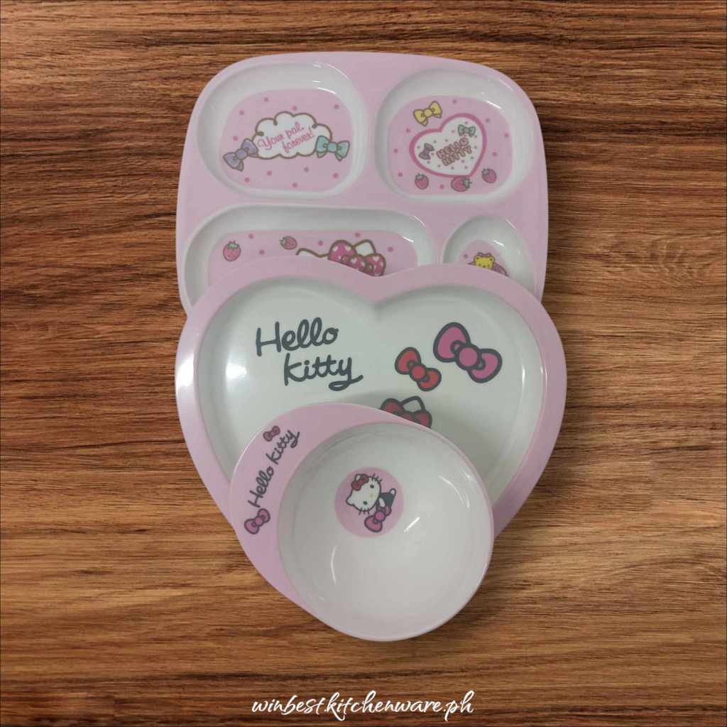 Melamine Hello kitty design Dinnerware Bowl Plate Baso | Shopee Malaysia
