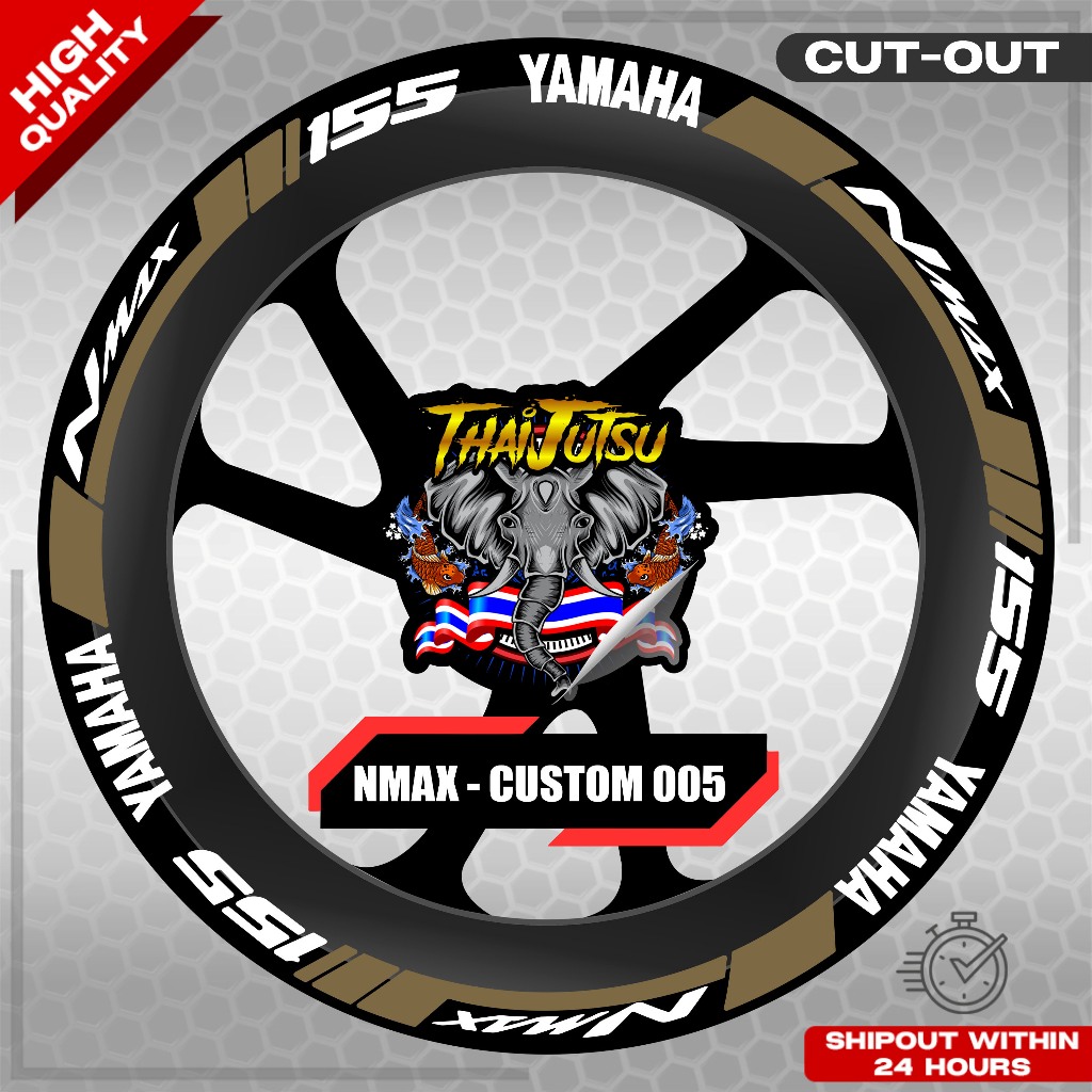 NMAX 155 MAG STICKER SET ( 2 MAGS ) - CUSTOM 005 | VINYL WATERPROOF CUT ...