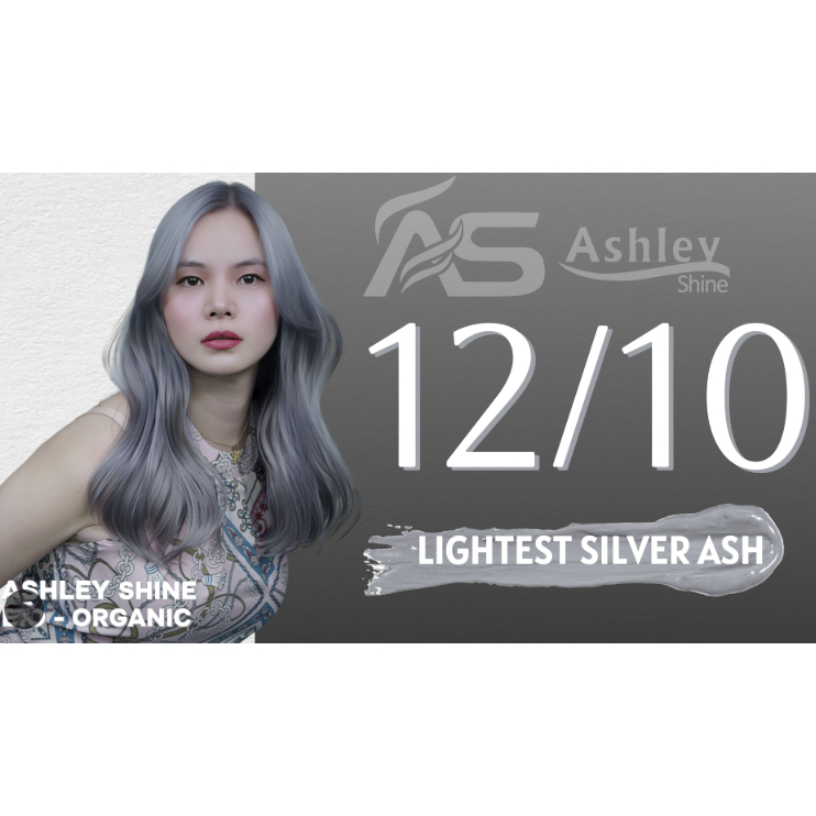 12/10 Lightest Silver Ash Coloring and Oxidizing Cream Set ASHLEY Shine ...