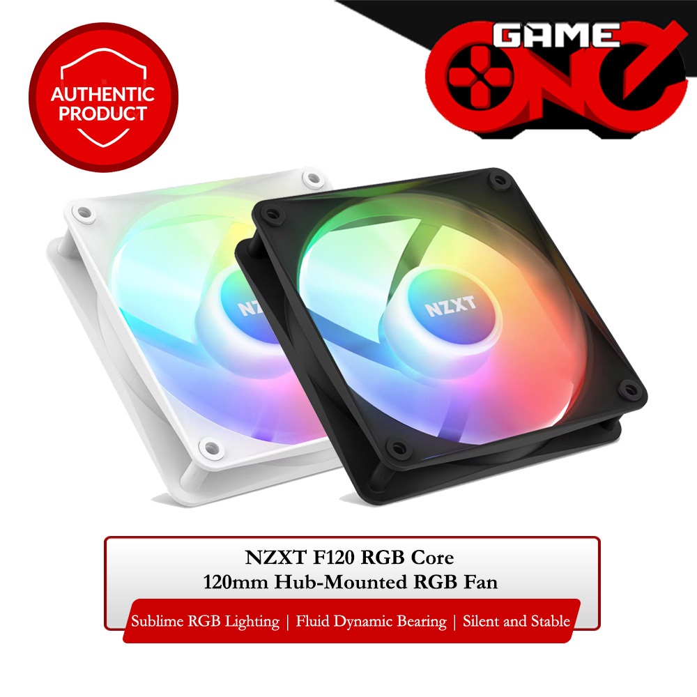 NZXT F120 RGB Core 120mm Hub-Mounted RGB Fan | Shopee Malaysia