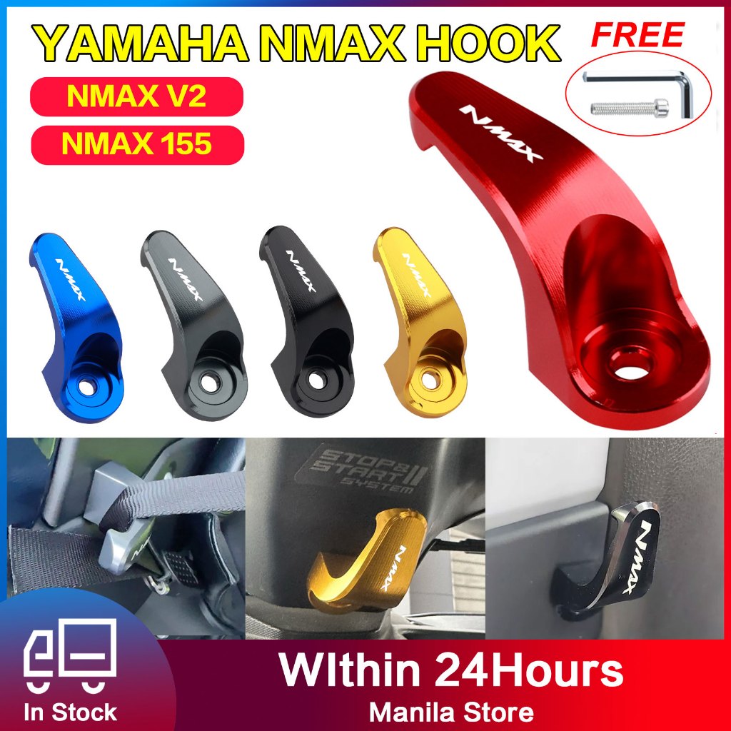 Yamaha NMAX 155 NMAX V2 2020-2023 CNC alloy hook luggage rack helmet ...