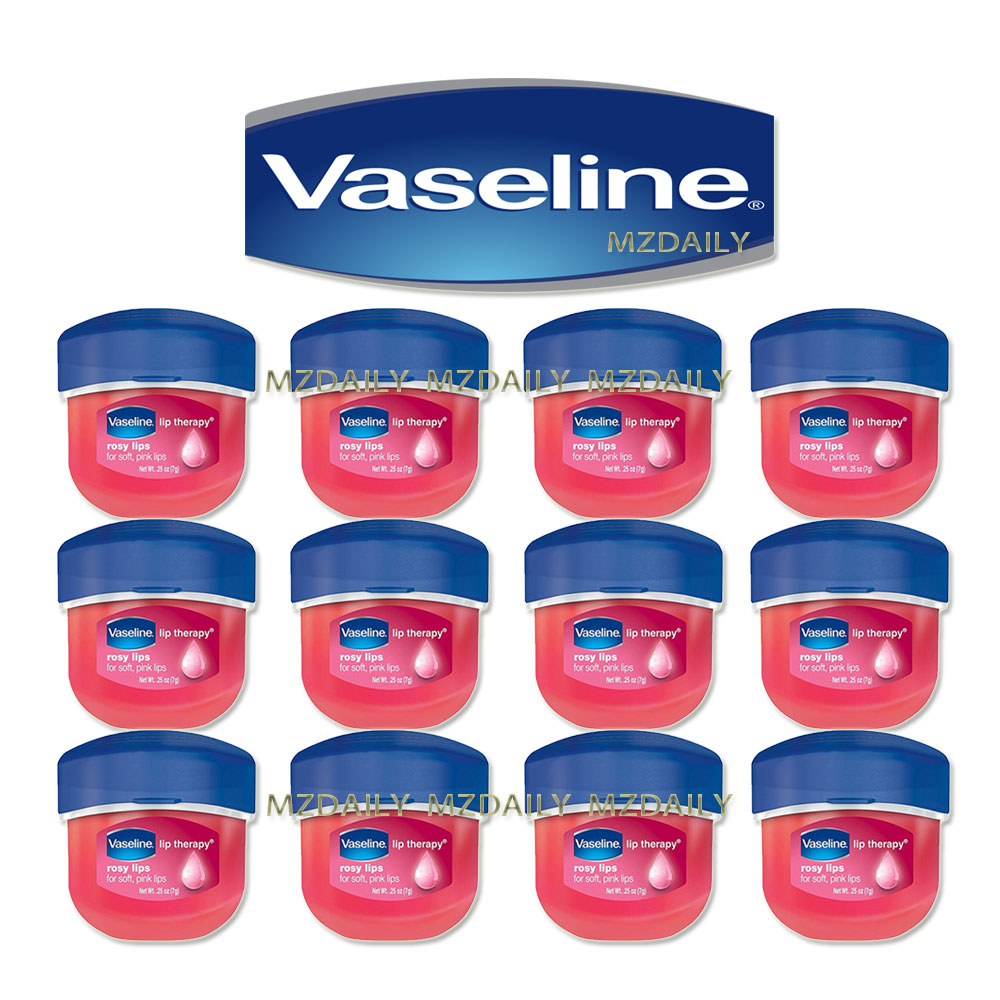 ( SET OF 12 ) Vaseline Lip Theraphy Rosy Lips Mini 7g | Shopee Malaysia