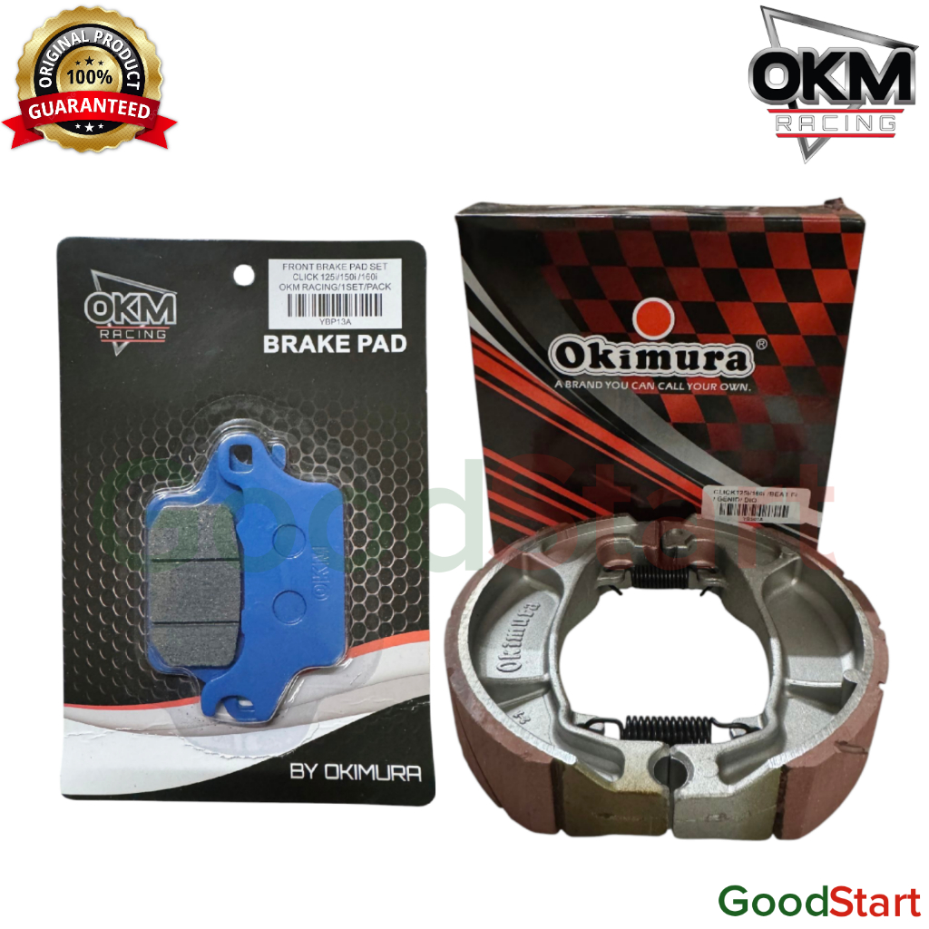 HONDA CLICK V2 V3 GENIO BRAKE PADS & BRAKE SHOE OKIMURA | Shopee Malaysia