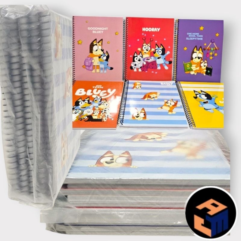 Advance BLUEY SPIRAL Notebook- 10 Pack of Different Designs | Shopee ...