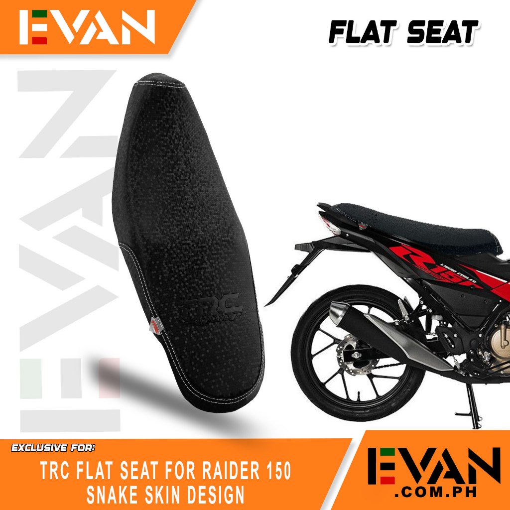 TRC Flat Seat Snake Skin Design for Suzuki Raider 150 Motorcycle 0704 ...