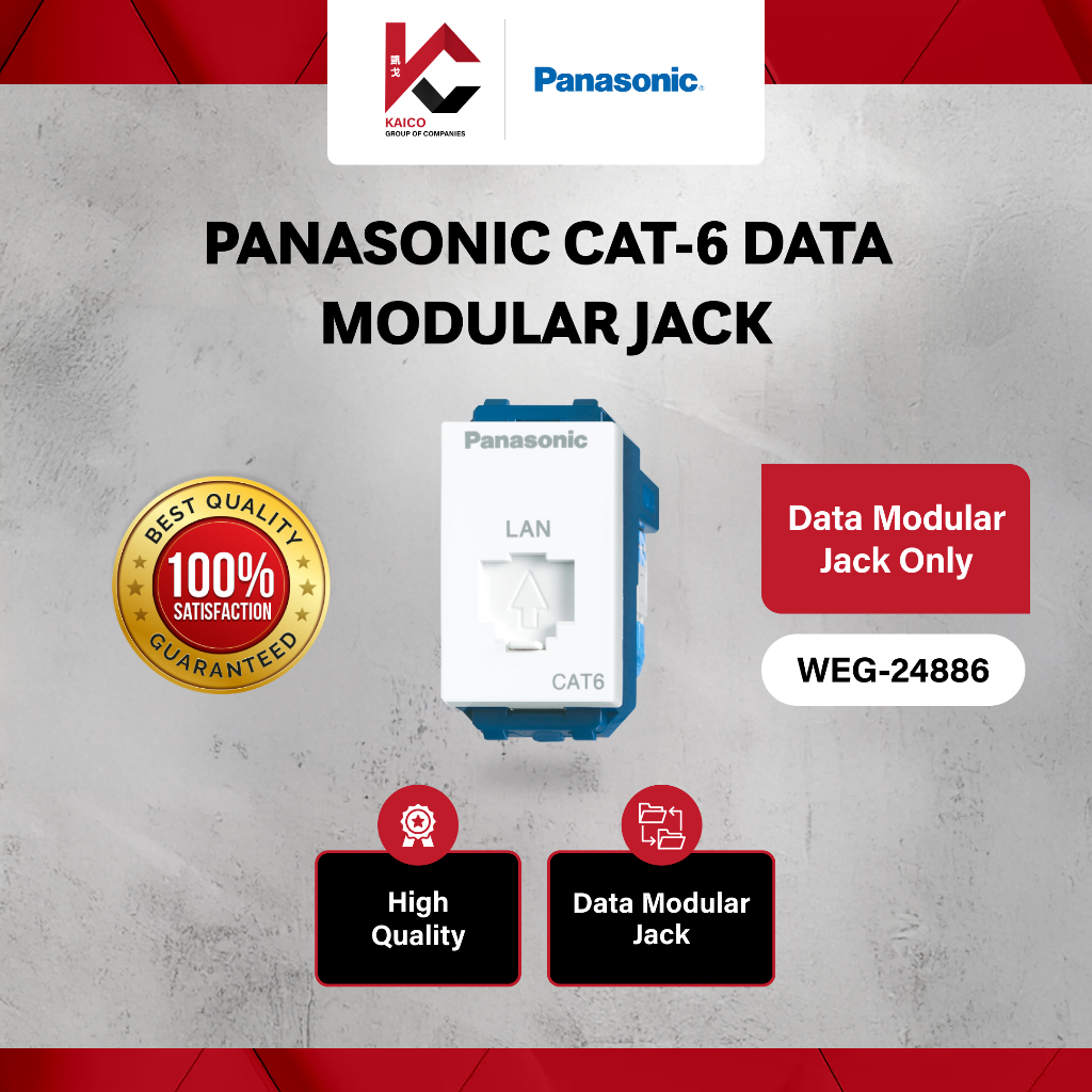Panasonic Cat6 Data Modular Jack WEG-24886 | Shopee Malaysia