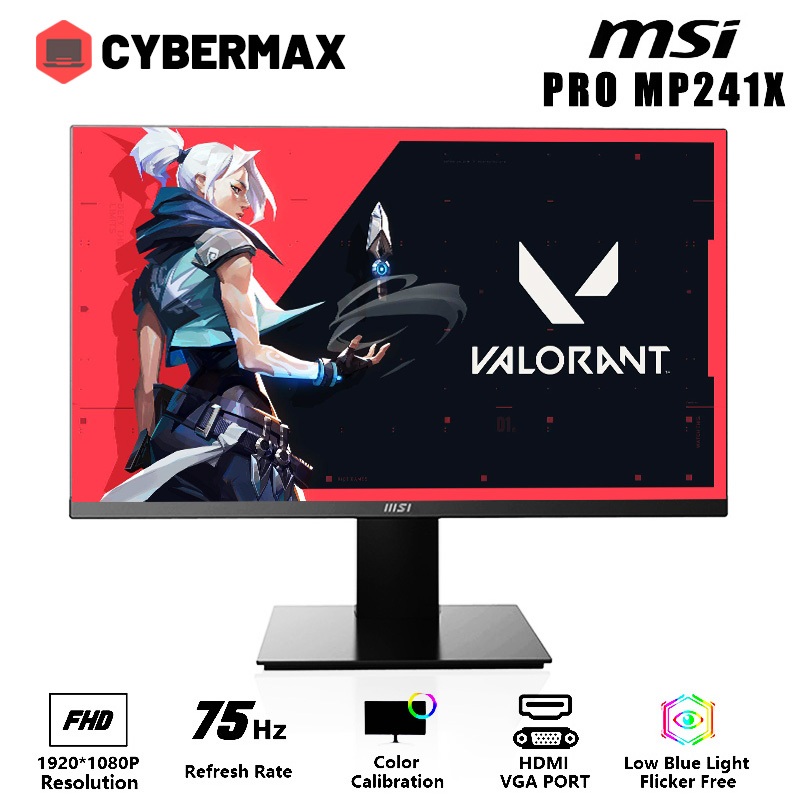 MSI PRO 24 Inch IPS Computer Monitor 75Hz 1080P FHD PC Monitor Desktop ...