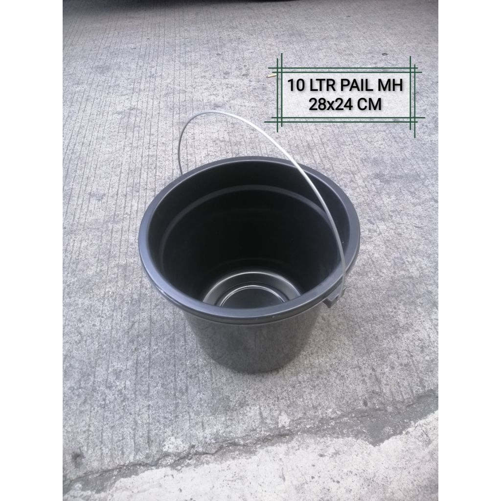 pail with cover plastic timba 10 liter round water container balde ...