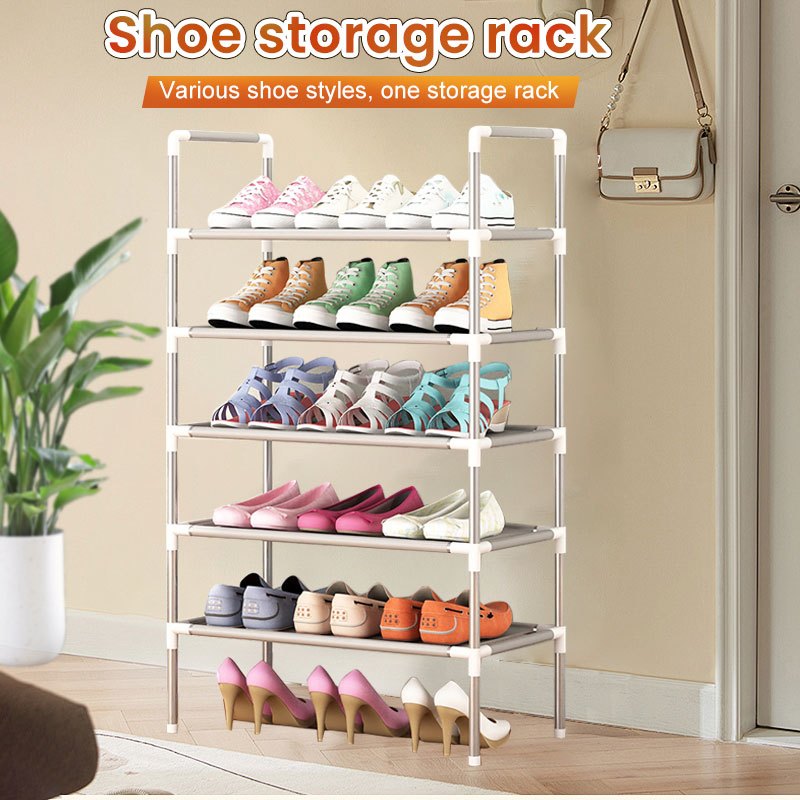 Multi-tier Shoe Rack Stainless Steel Stockable Shoes 5 layer 3 layer Shoes Organizer Storage ...