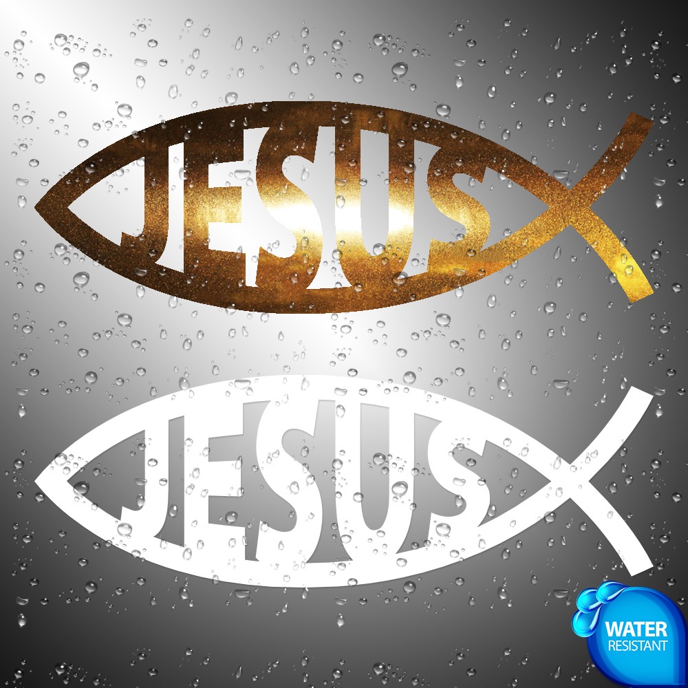 Jesus Fish Bible Verse | Car sticker | Cut-out | Shopee Malaysia