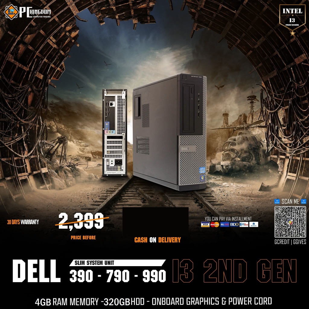 System unit Slim/Tower Asstd Brand i3/i5 2nd/3rd/4th gen 4gb ram 320gb ...