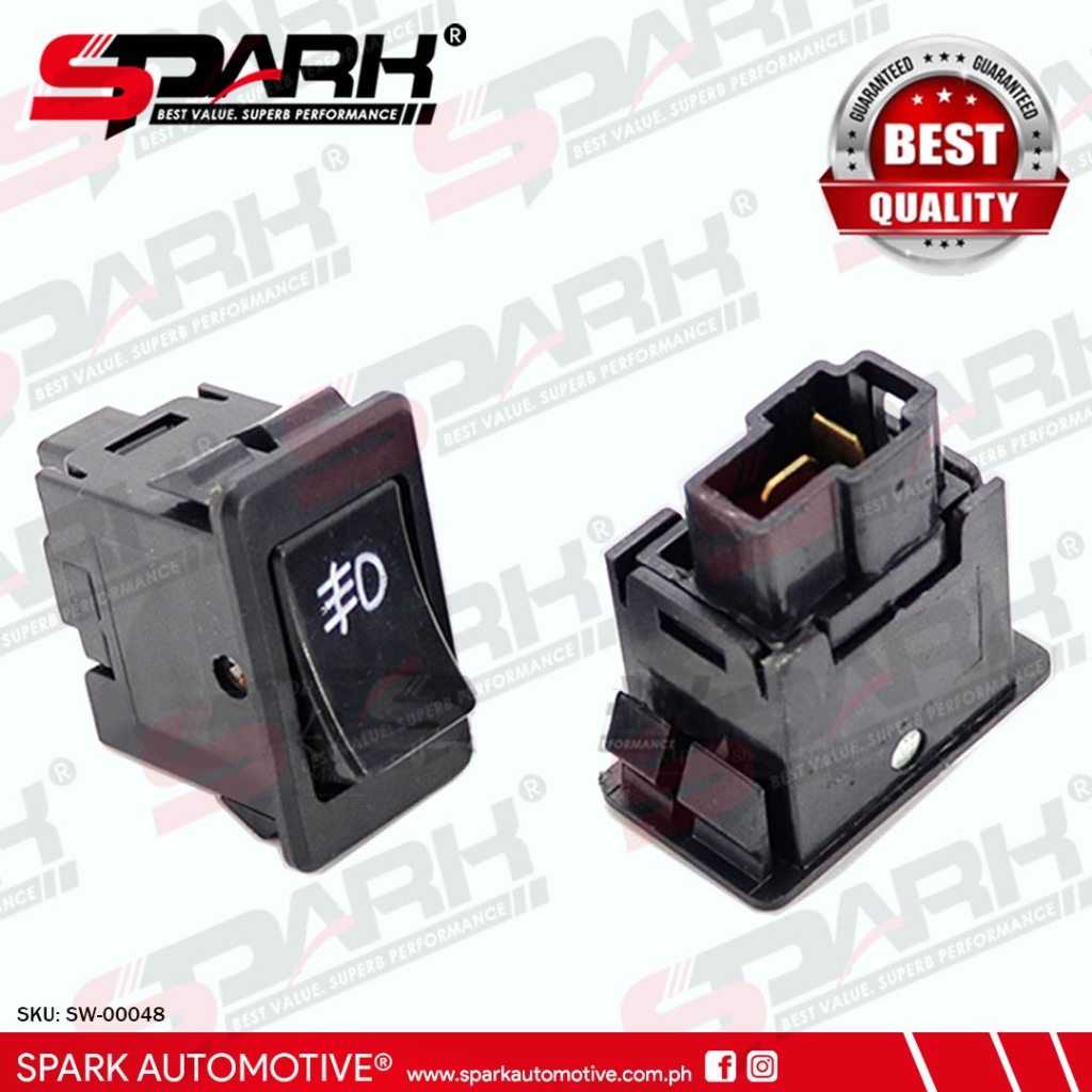 (2 PCS) Car Power Fog Lamp Switch Foglight Switch 2 Pin 2-Pin Switch ...