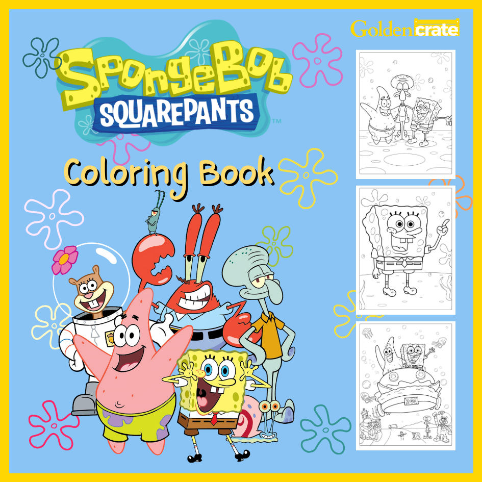 Spongebob Squarepants Coloring Book for Kids - 20 Pages of Fun ...