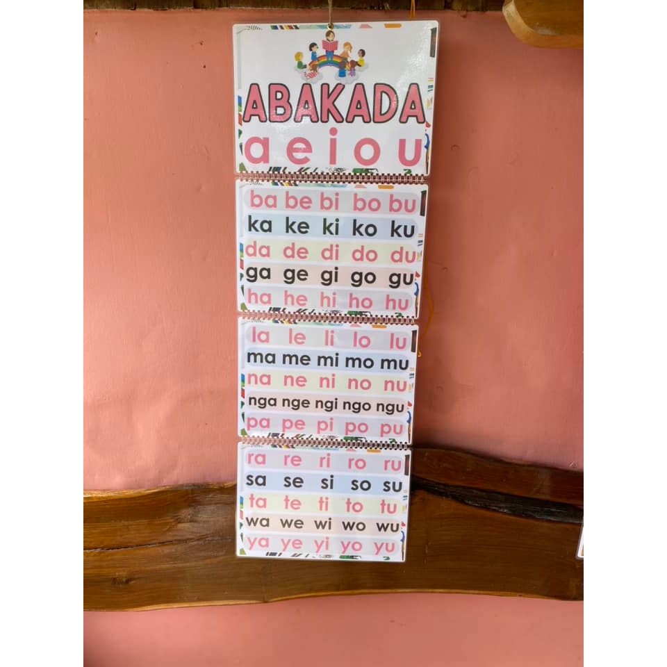 Abakada Reading Wall Hanging Charts for kids (Tagalog) | Shopee Malaysia