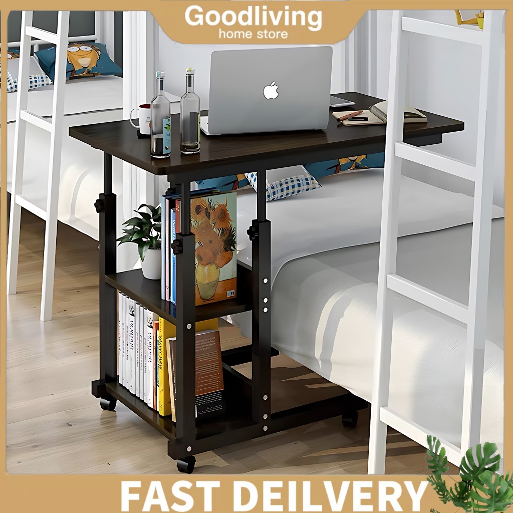 NEW3-Layer Laptop Table Side Table Adjustable Height Sofa Side Table ...